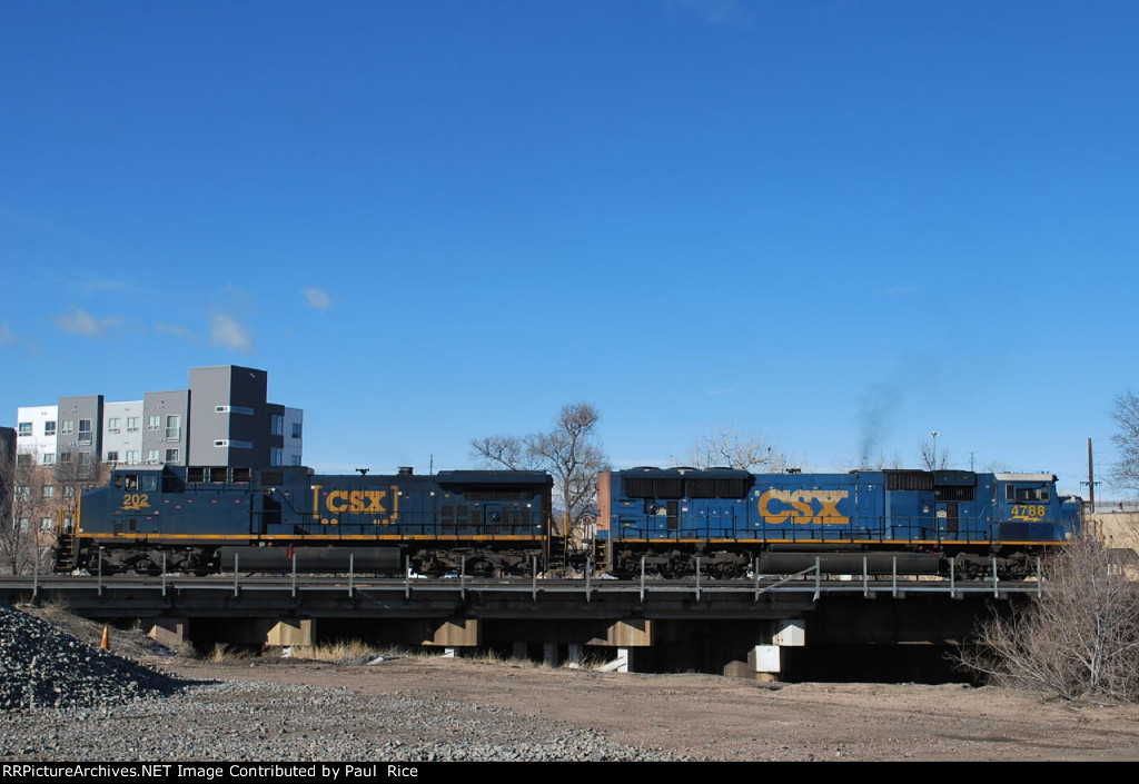 CSX 202 & CSX 4788 In For Service At The BNSF Shop Denver